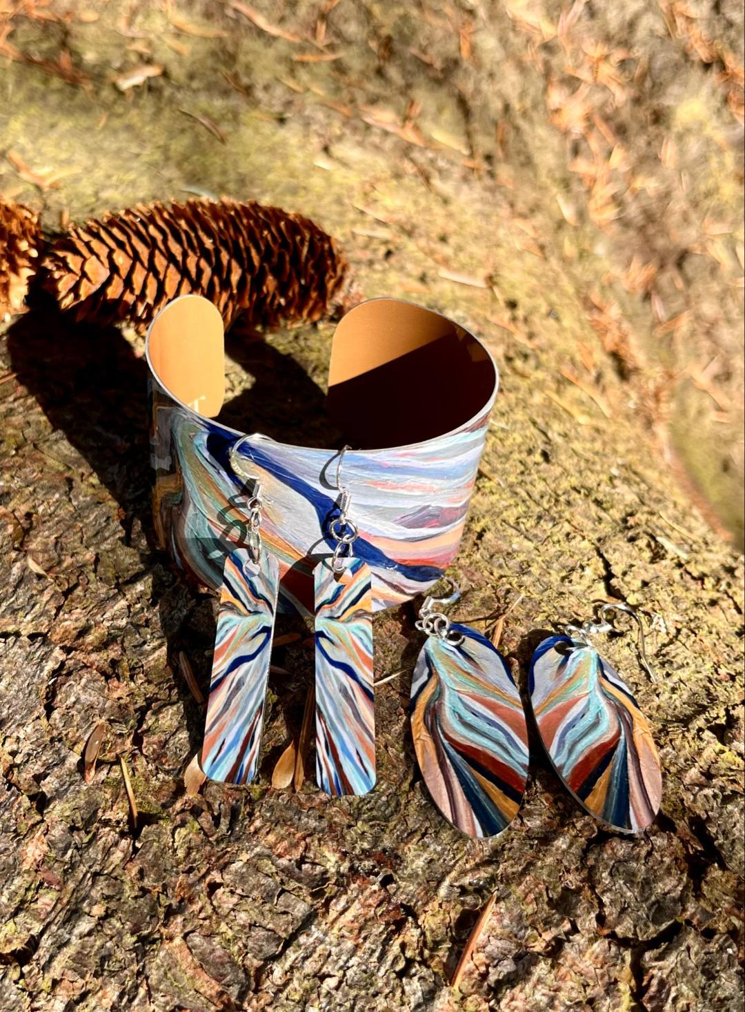 Anny Rideout Designs - "Rivulets" Art Inspired Cuff — Judith Glue