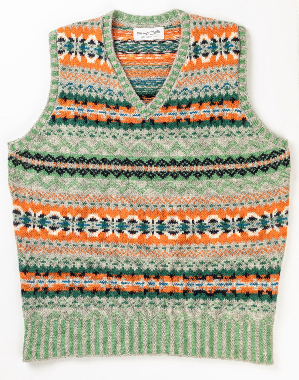Eribe Brodie Fair Isle Vest in Jungle — Judith Glue