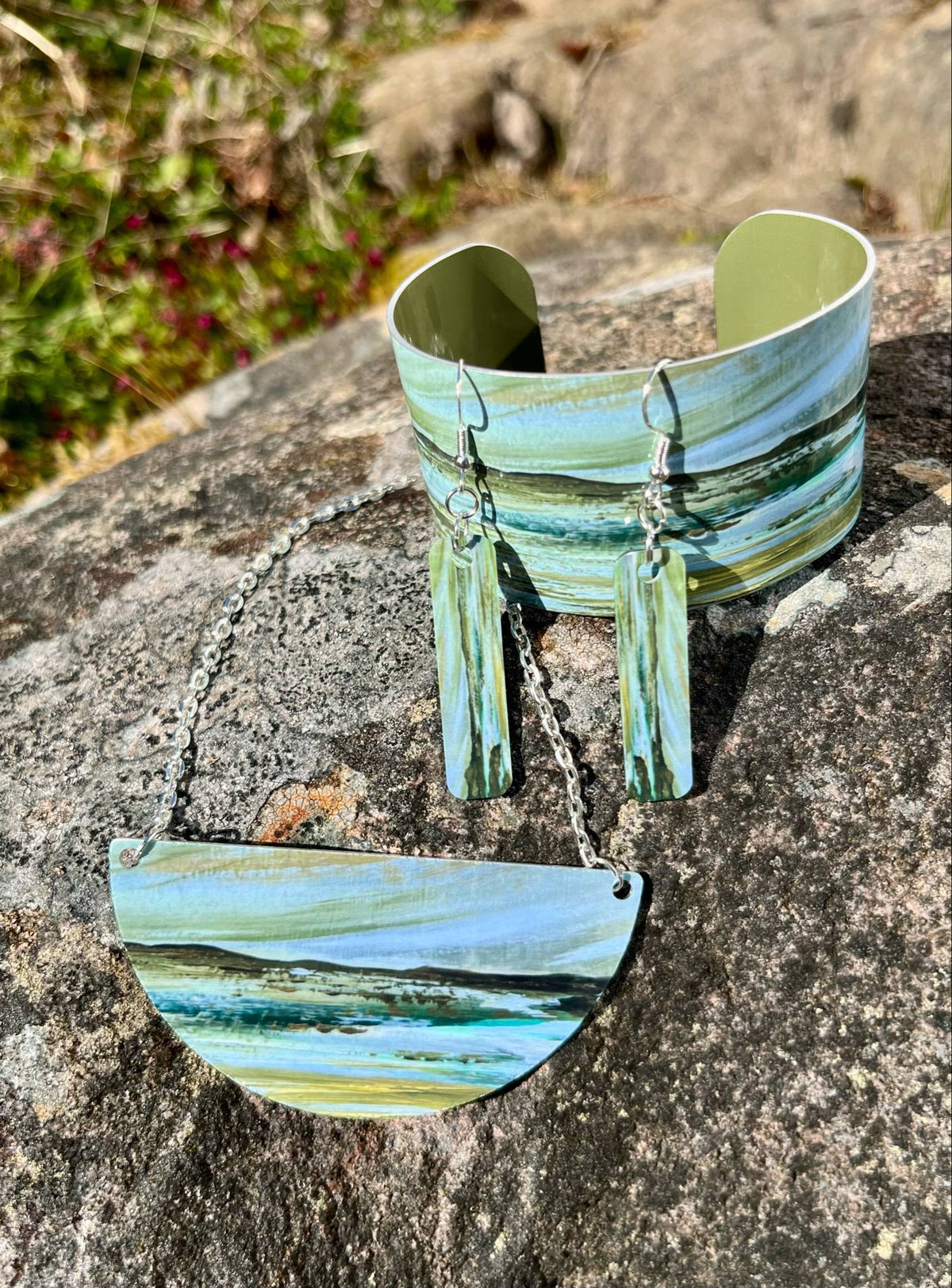 Anny Rideout Designs - "Golden Sands" Art Inspired Large Statement Nec ...