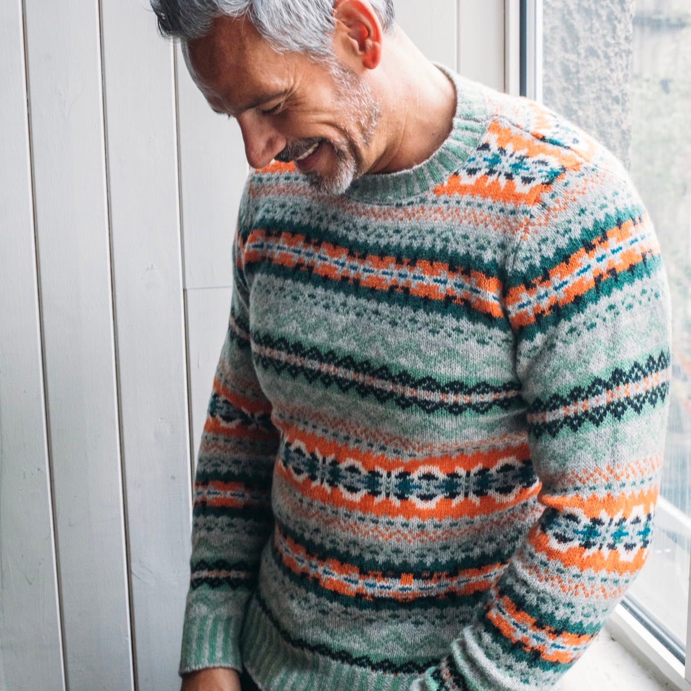 Eribe Brodie Fair Isle Sweater in Jungle — Judith Glue