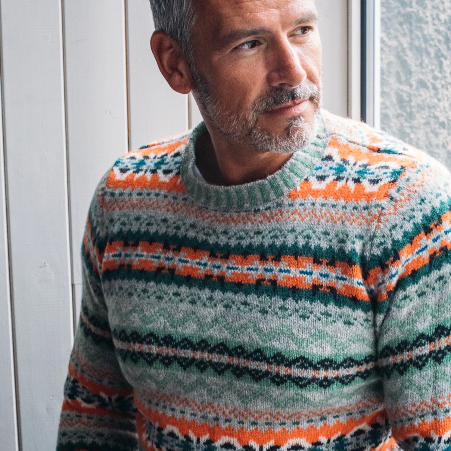 Eribe Brodie Fair Isle Sweater in Jungle — Judith Glue