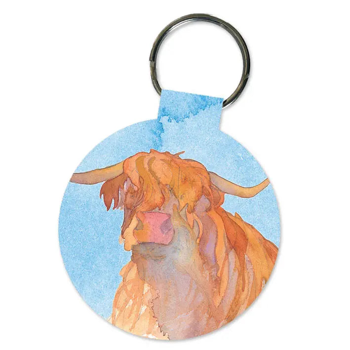 Emma Ball Highland Coo Keyring — Judith Glue