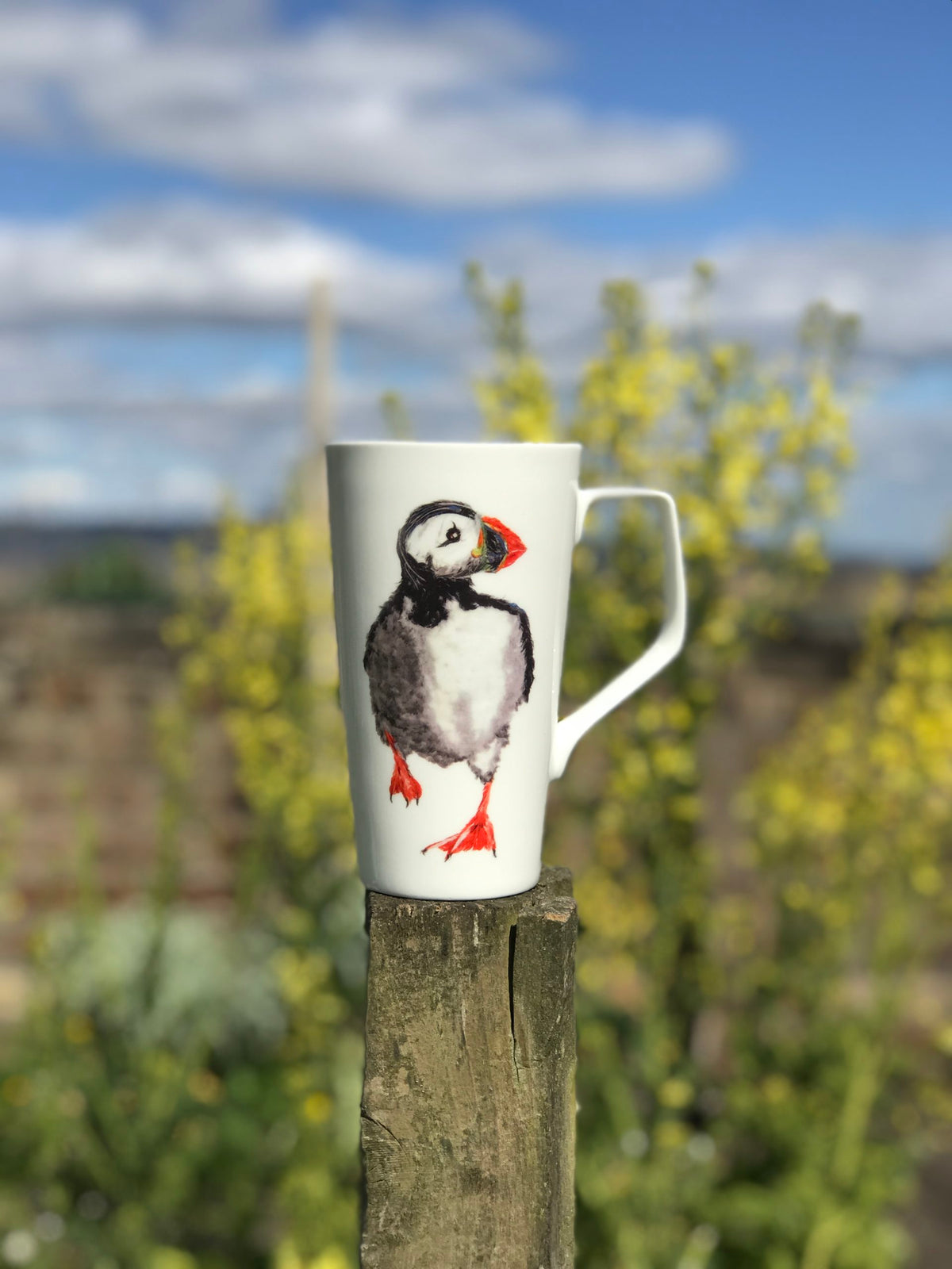 Chloe Gardner Tall Latte Puffin Mug — Judith Glue