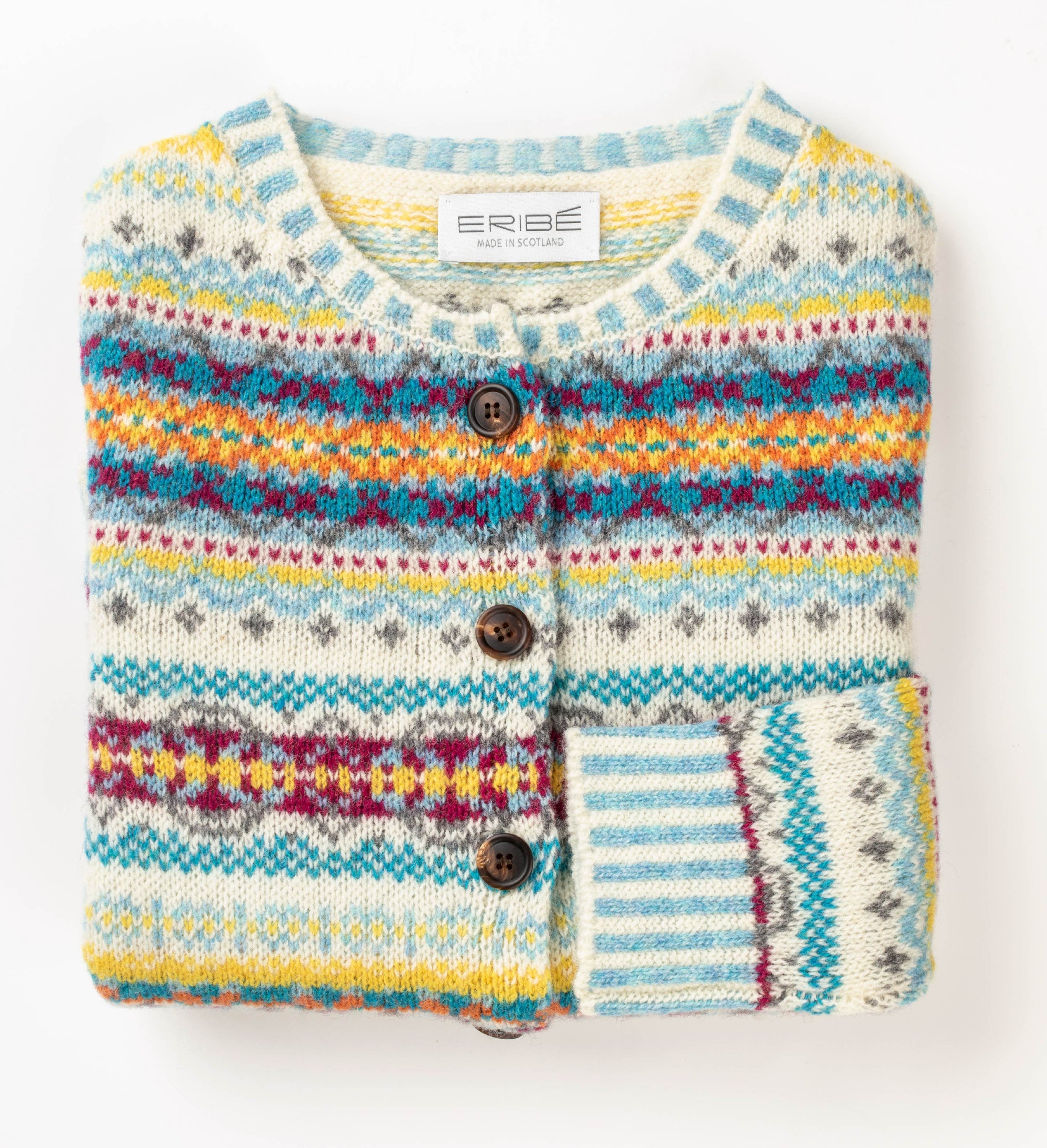 NEW Eribé Westray Fair Isle Cardigan - Budgie — Judith Glue