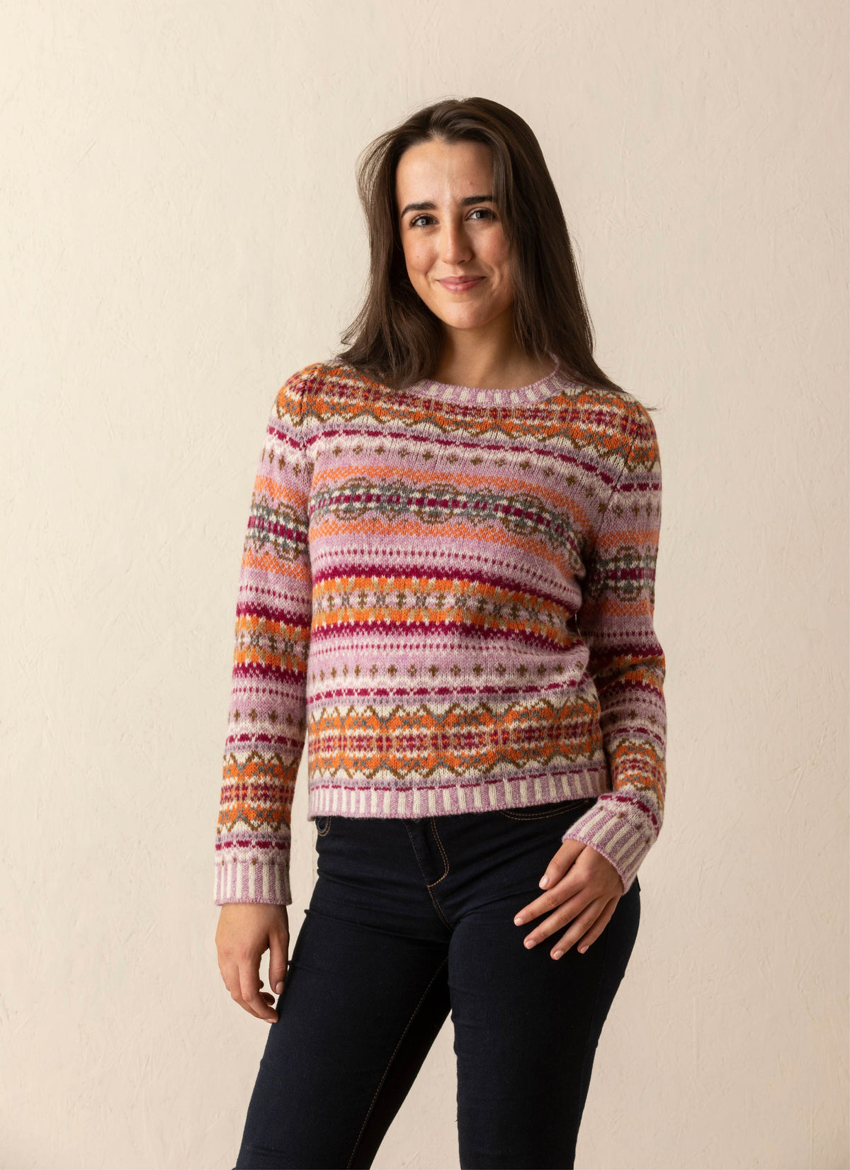 Eribé Westray Fair Isle Sweater - Orange-burst — Judith Glue